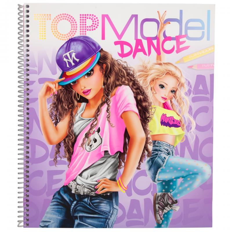 top model coloring book
