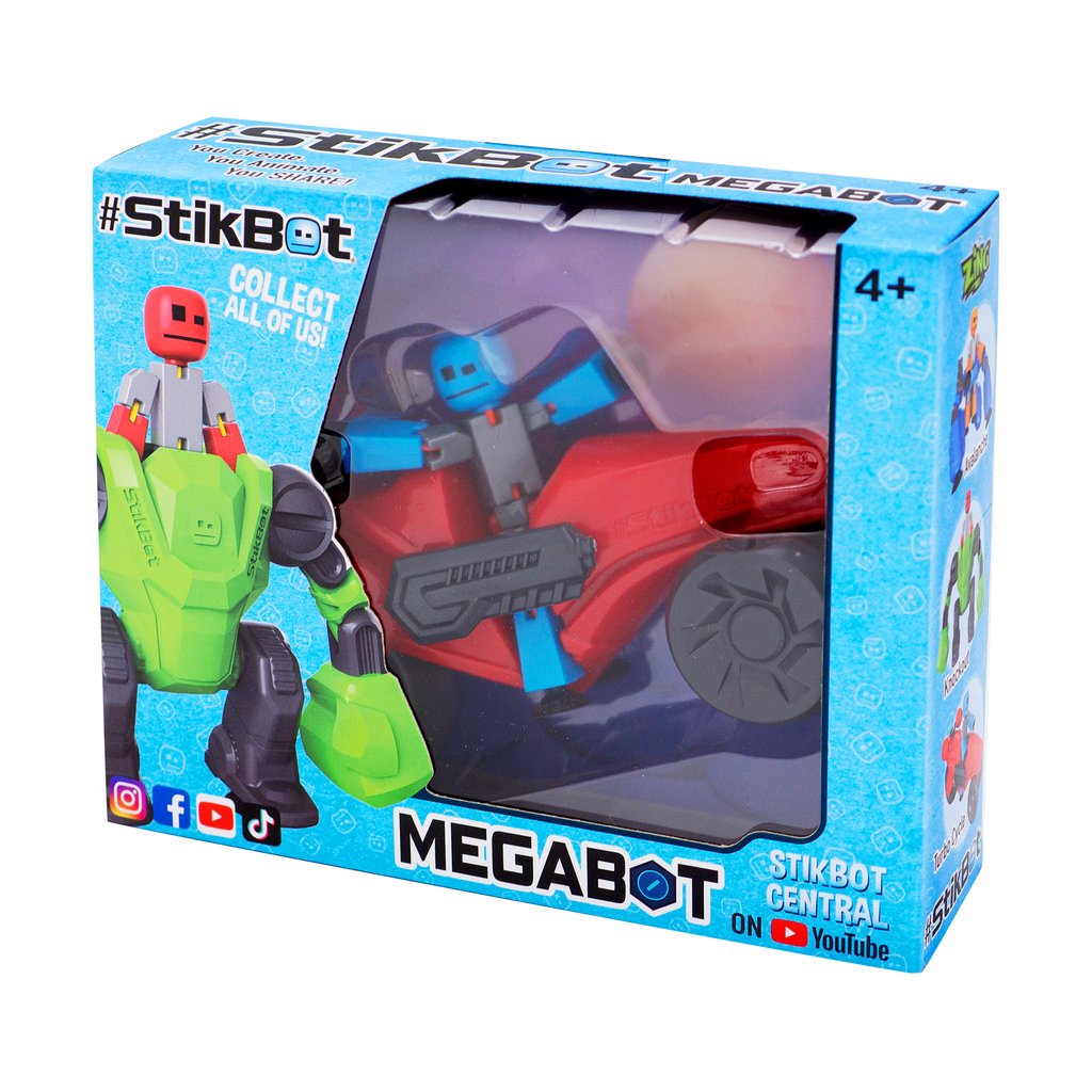 Stikbot Megabot - Turbo Cycle – Bambola Toymaster